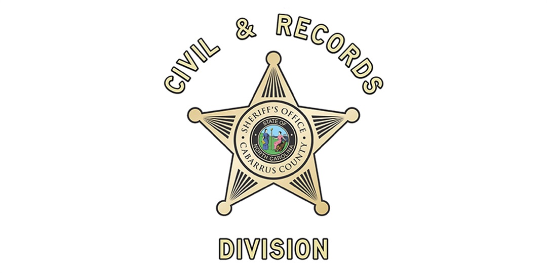 Civil and Records Cabarrus County Sheriff's Office